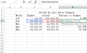 How to Fix The Divide By Zero Errors in Excel