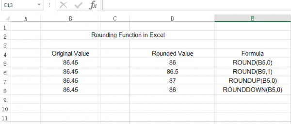 How to Use Rounding Functions in Excel