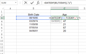 What can the DATEDIF Function Help You Calculate in the Excel